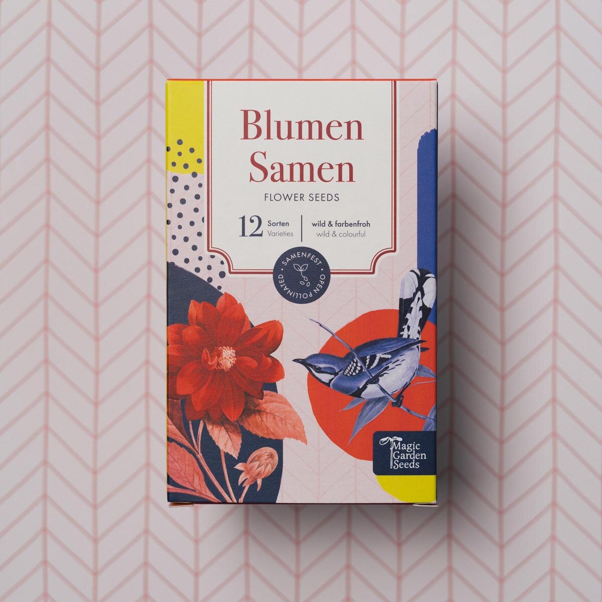 Blumensamen - 12 samenfeste bunte Blumensorten für den Garten, das ...