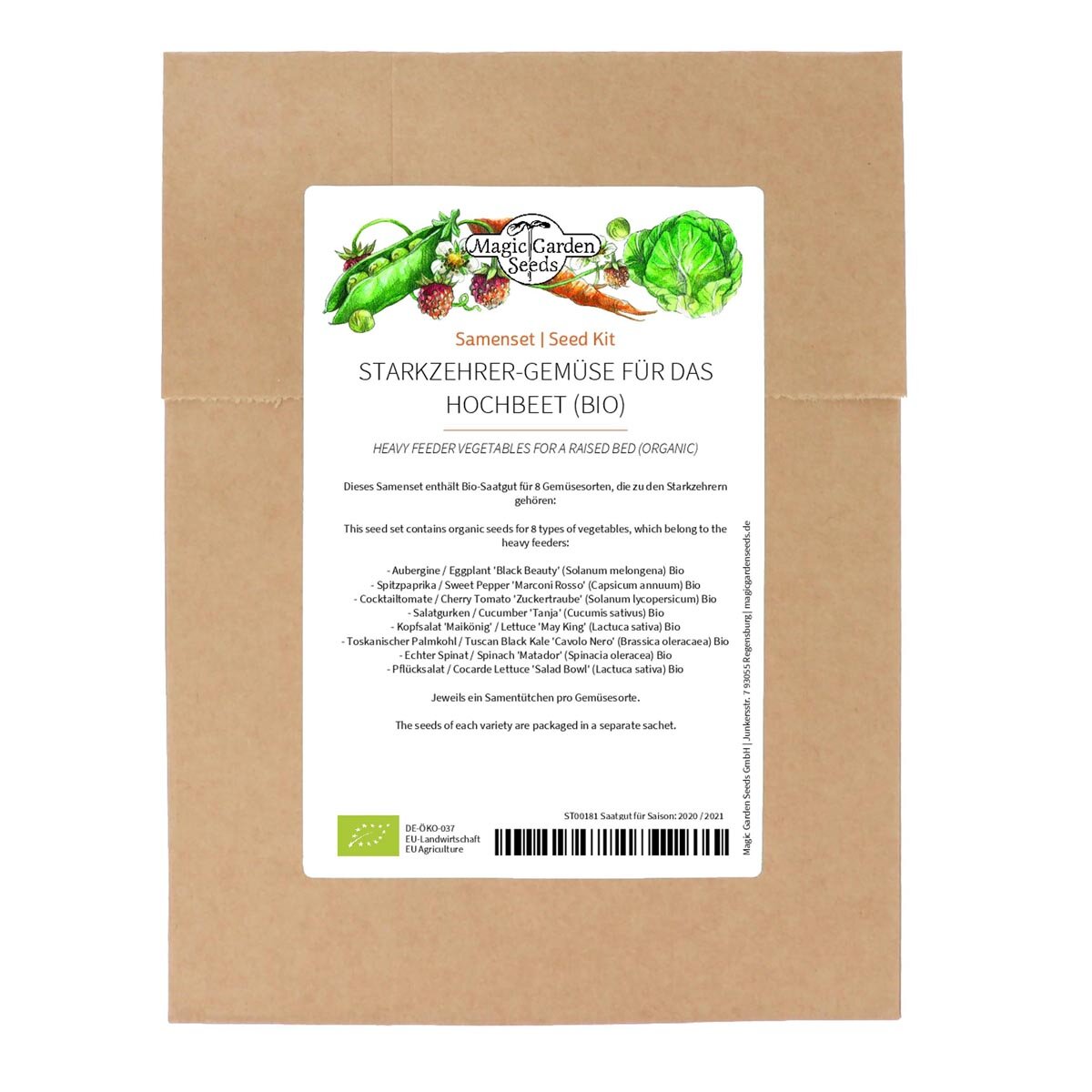 Starkzehrer-Gemüse für das Hochbeet (Bio) - Samenset