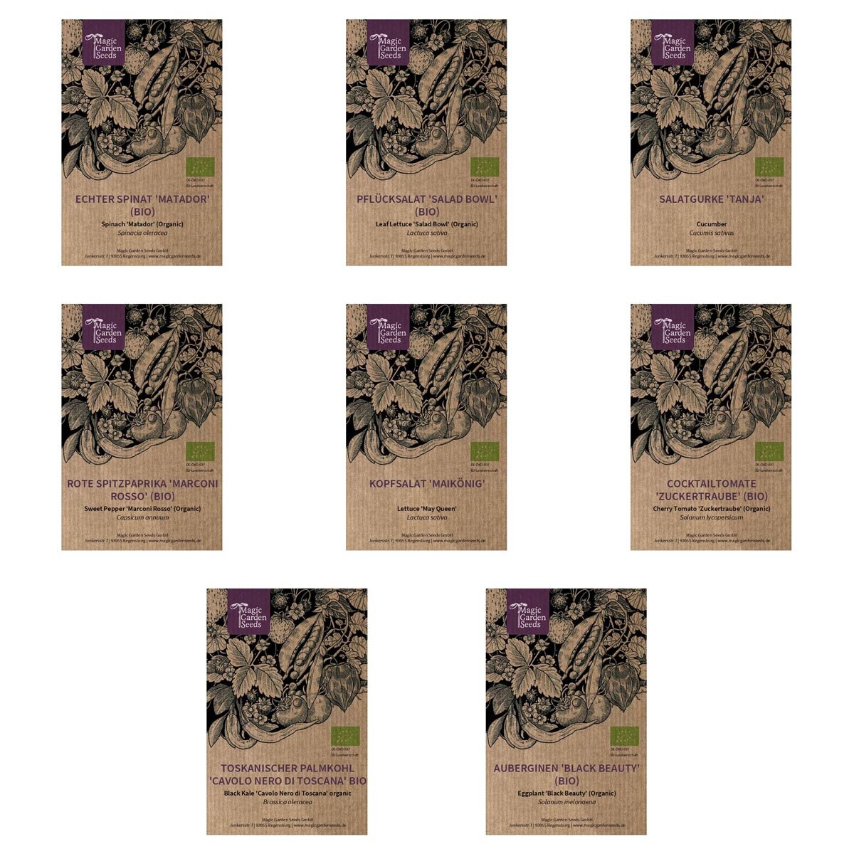 Starkzehrer-Gemüse für das Hochbeet (Bio) - Samenset